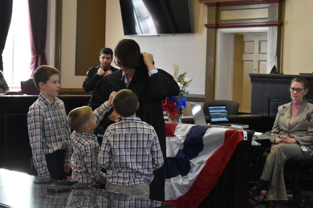 Wright sworn in as first-ever female MDJ in county | News, Sports, Jobs ...